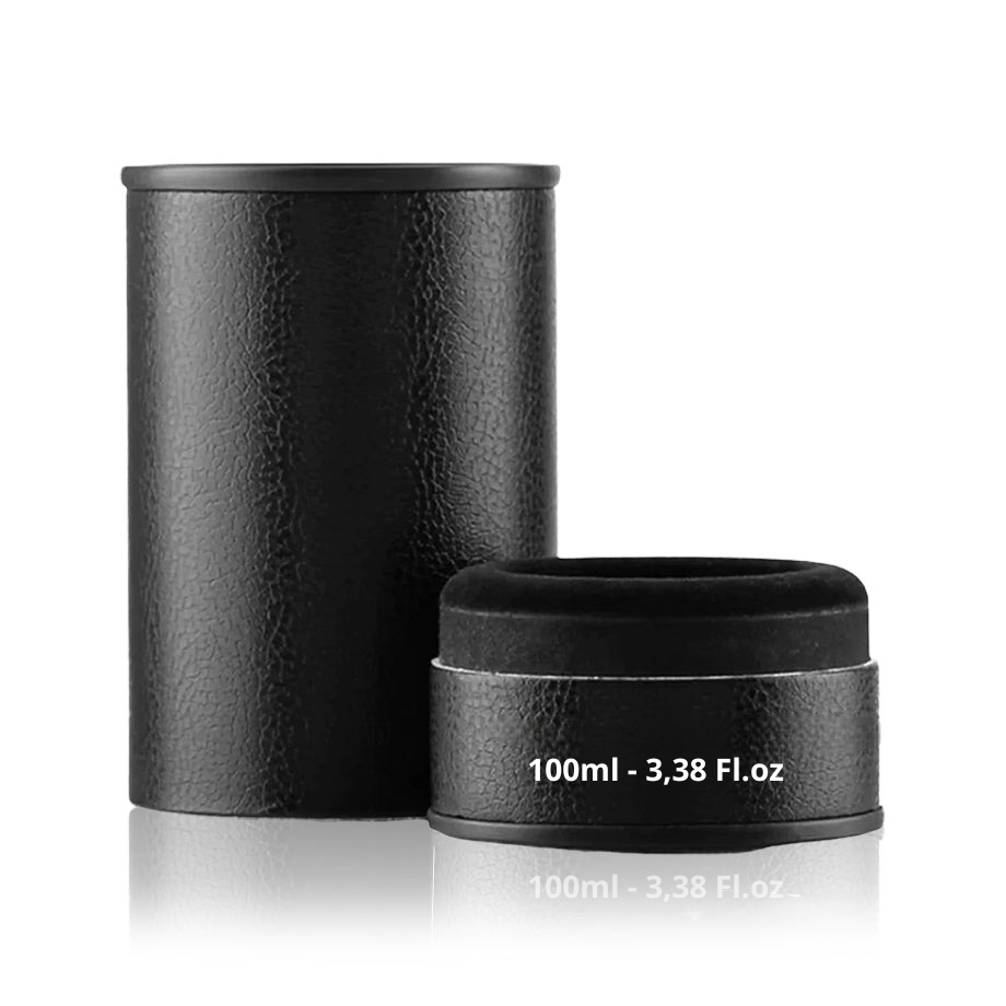Boîte cylindrique pour flacon de 100ml – label-ethyl